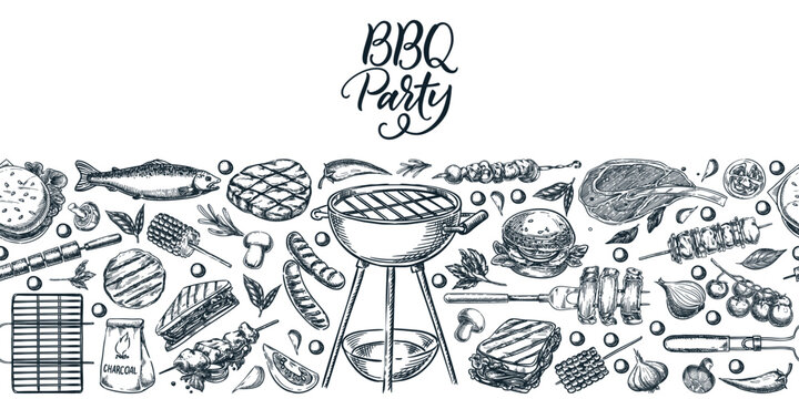 「Barbecue Drawing」の写真素材 | 418,681件の無料イラスト画像 | Adobe Stock