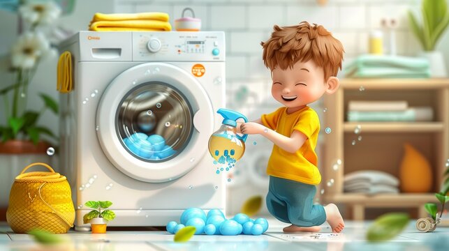Cartoon Washing Machine Images – Browse 21,373 Stock Photos, Vectors ...