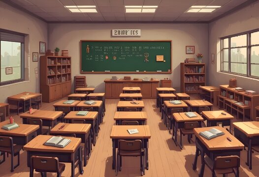 Classroom Desk Cartoon Images – Browse 33,697 Stock Photos, Vectors ...
