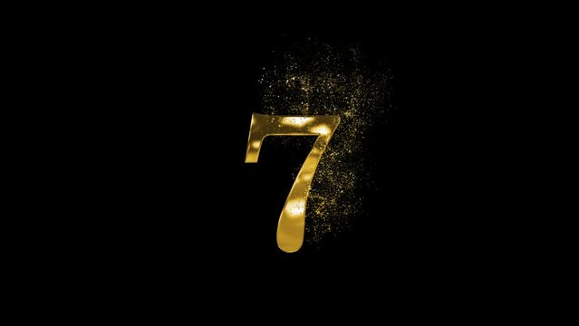 Number 7 Black Wallpaper