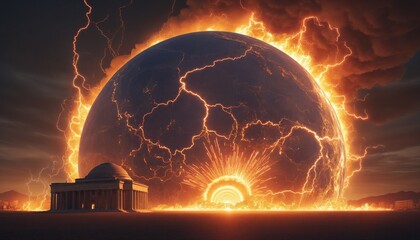 Burning Beauty: The Eruption of Atomic Power in Earth's Landscape