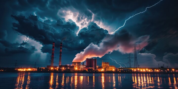 Factory And Lightning Images – Browse 9,684 Stock Photos, Vectors, and ...