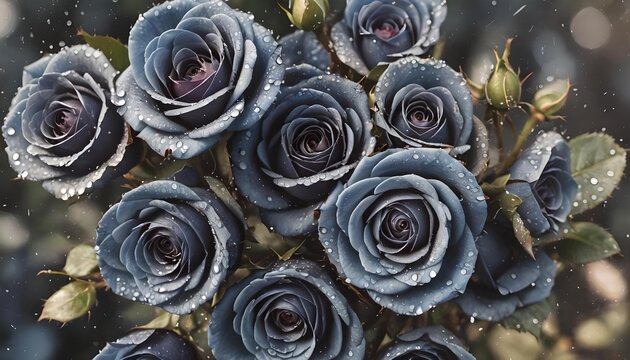 Blue Roses With Dew Drops Images – Browse 4,082 Stock Photos, Vectors ...