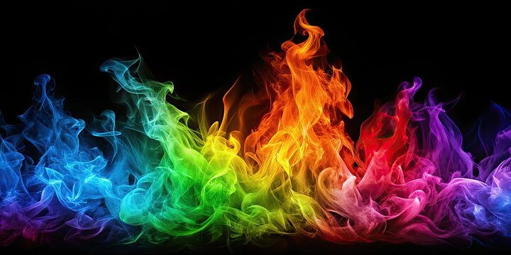 Colorful Fire Background