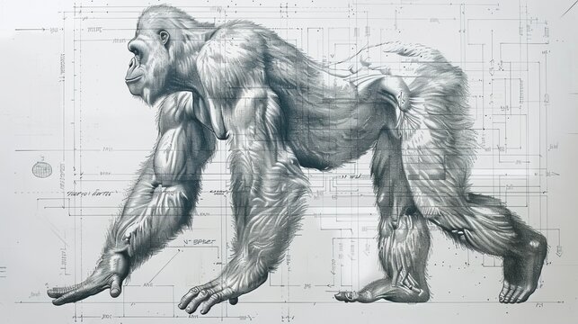 Gorilla Sketch Images – Browse 9,725 Stock Photos, Vectors, and Video ...
