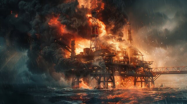 Oil Rig Fire Images – Browse 12,544 Stock Photos, Vectors, and Video ...