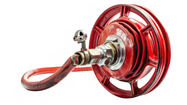 Red Fire Hose Reel PNGs – Transparent Background Images | PikWizard
