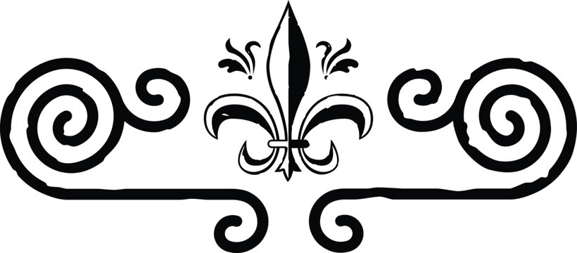 Fleur De Lis Border Clip Art Fleur De Lis Border Stock Illustrations