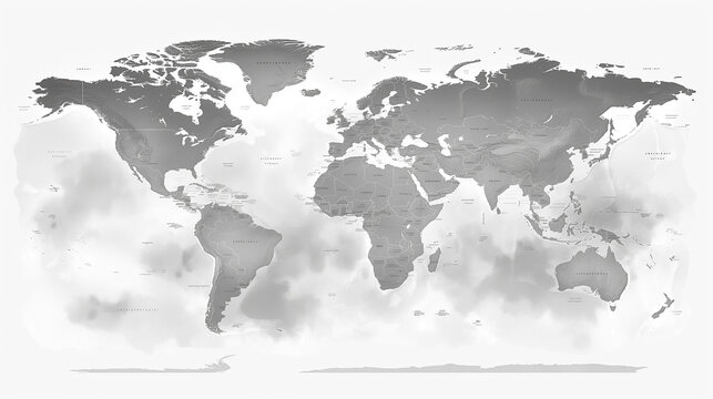 World Map Grayscale Images – Browse 12,984 Stock Photos, Vectors, and ...