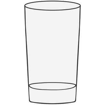 Empty Drinking Glass Clip Art