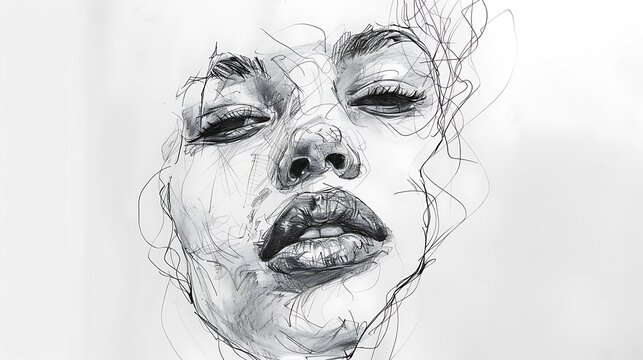 Female Face Sketch Images – Browse 226,973 Stock Photos, Vectors, and ...