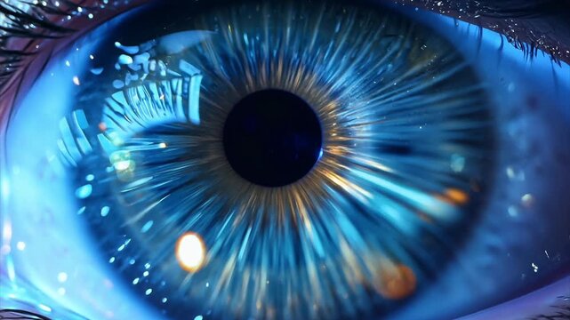Blue Eyes Under A Microscope