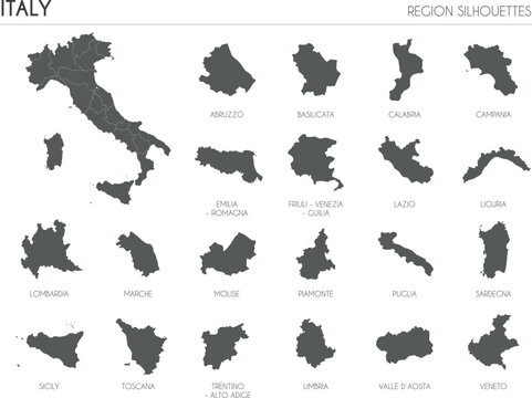 Blank Italy Map Regions Genoa Map Images – Browse 818 Stock Photos,