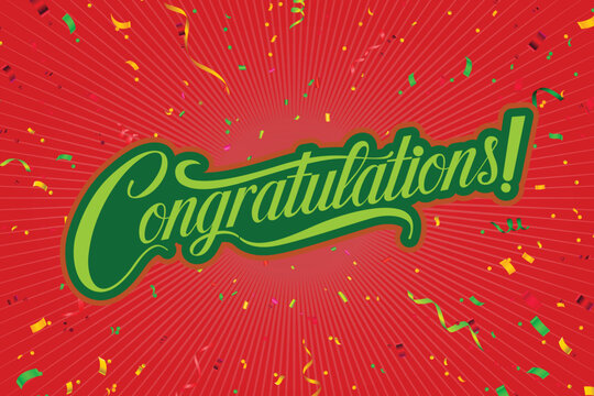 "Congratulations Vector" Images – Browse 53 Stock Photos, Vectors, and ...