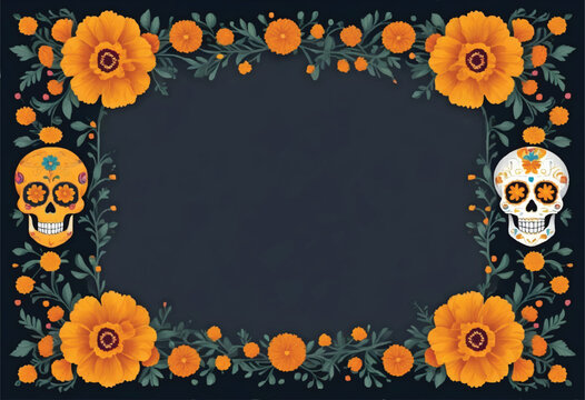 Day Of The Dead Border Images – Browse 4,995 Stock Photos, Vectors, and ...