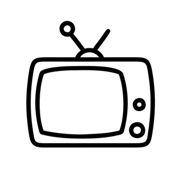 Icone De Tv Ico Editable Tv Show, Tv Program Vector Icon Fotobehang,