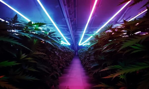 Neon Marijuana Wallpaper