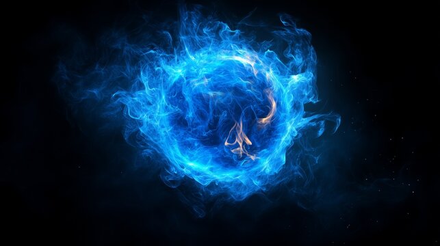 Blue Fireball Wallpaper