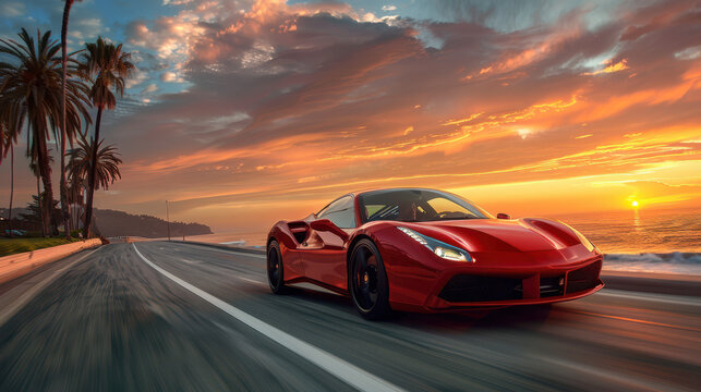 Red Sports Car Wallpaper