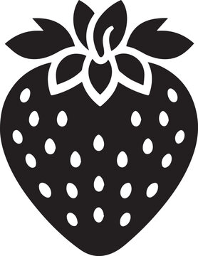 Strawberries Clip Art Black And White