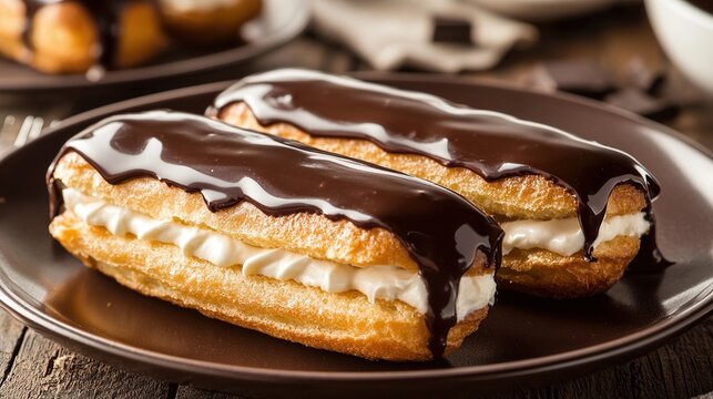 "Chocolate Eclair" Images – Browse 5,248 Stock Photos, Vectors, and ...