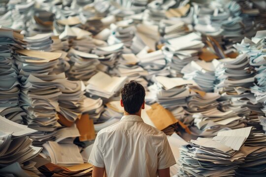"Pile Of Documents" Images – Browse 365 Stock Photos, Vectors, and ...