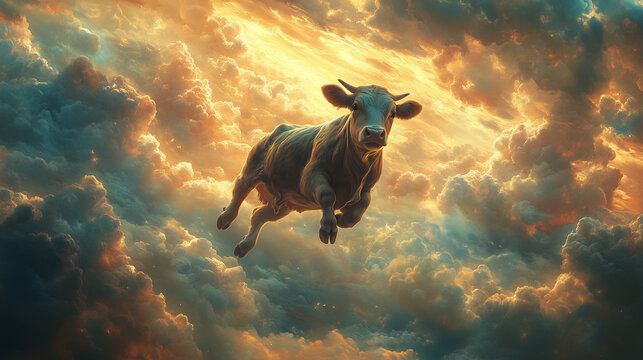 "Flying Cow" Images – Browse 190 Stock Photos, Vectors, and Video ...