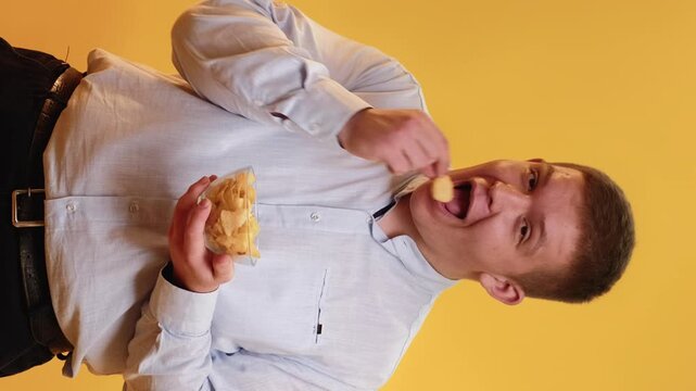 "Eating Chips" Images – Browse 287 Stock Photos, Vectors, and Video ...