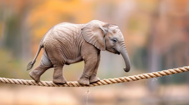 Elephant On Rope Images – Browse 1,473 Stock Photos, Vectors, and Video ...