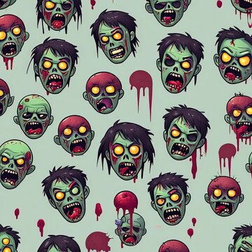 Zombie Face Cartoon