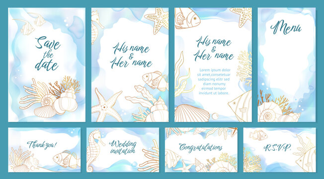 Seashell Invitation Template