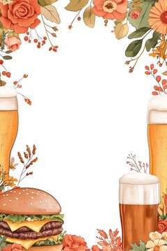 Beer Bottle Wallpaper Border