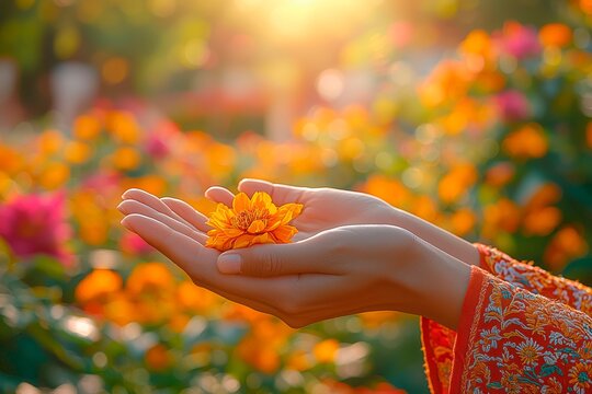 Praying Hands With Flowers Images – Browse 18,505 Stock Photos, Vectors ...