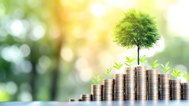 Finance Tree Wealth Growth Prosperity Tree Financial Abundance Money