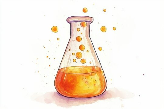 Glass Beakers Cartoon