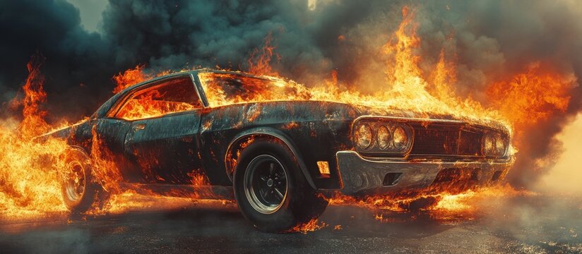 Muscle Car Flames Images – Browse 4,166 Stock Photos, Vectors, and ...