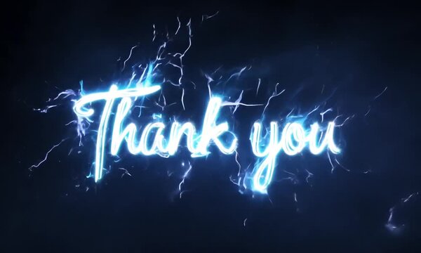 Writing Thank You Animation
