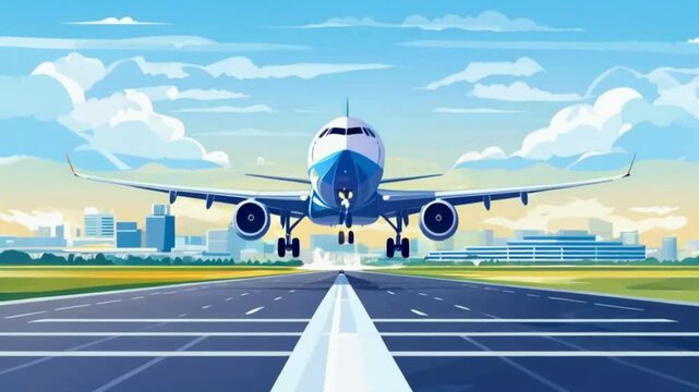 Airport Runway Cartoon