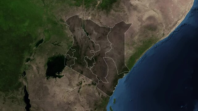 Kenya Map Satellite