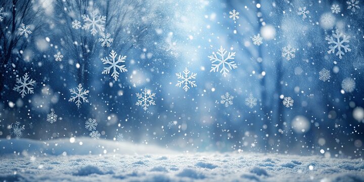 Real Snow Falling Background