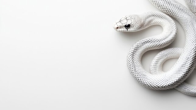 Snake White Background