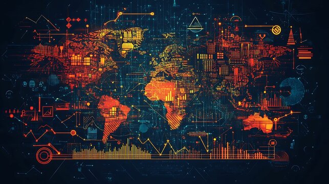 "Futuristic World Map" Images – Browse 76 Stock Photos, Vectors, and ...