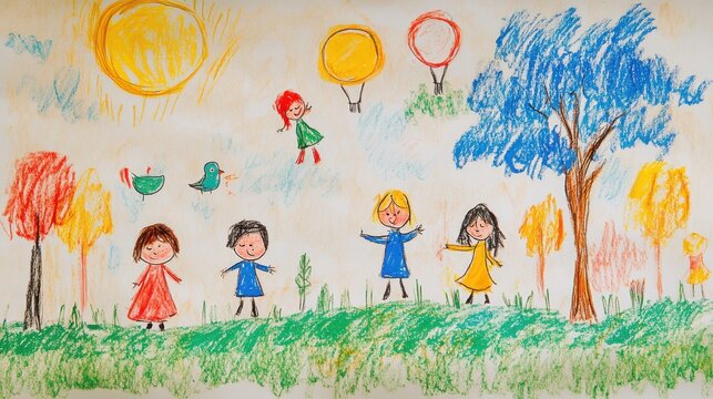 "Children Drawing" - Images et vidéos libres de droits | Adobe Stock