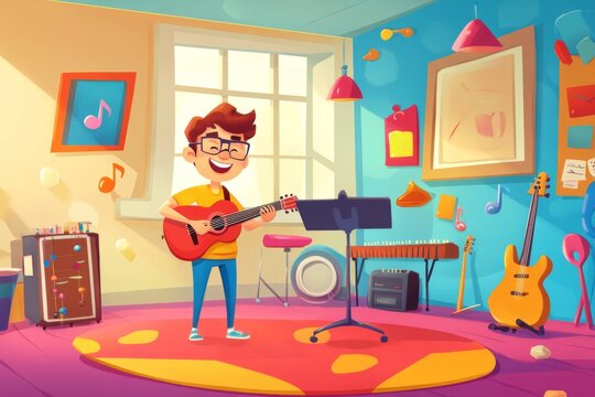 Music Teacher Cartoon Images – Browse 3,100 Stock Photos, Vectors, and ...