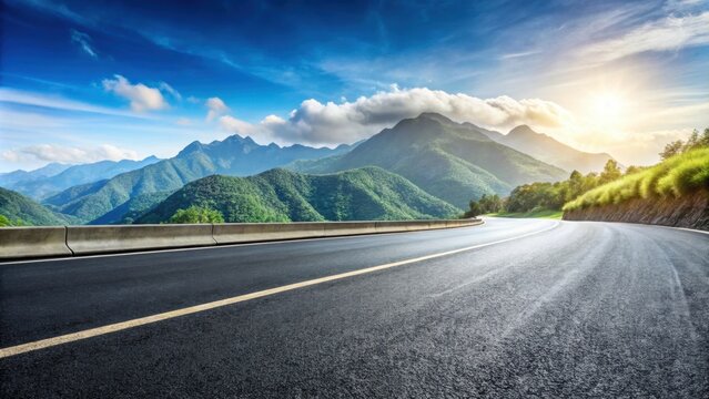 Mountain Road Side View