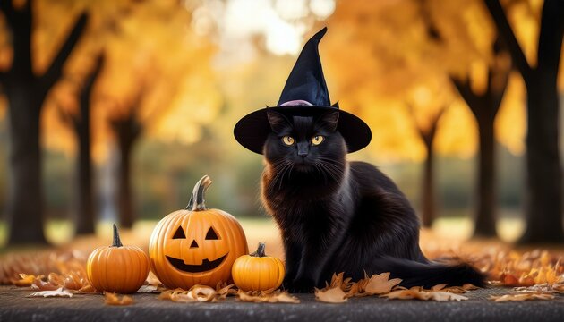 Black Cat Happy Halloween