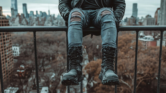 Sitting On Railing Images – Browse 68,993 Stock Photos, Vectors, and ...