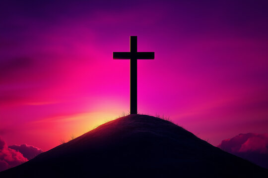 Purple Cross Wallpaper