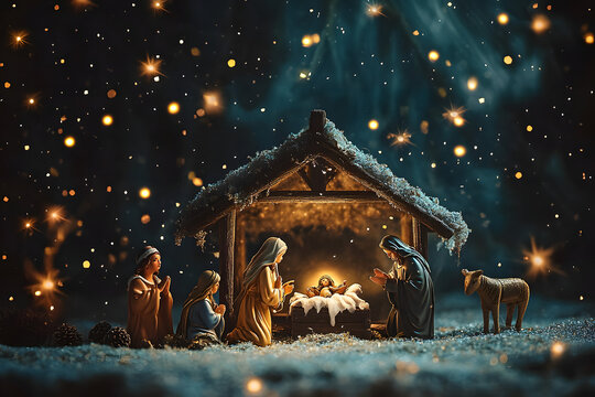 Merry christmas nativity images store
