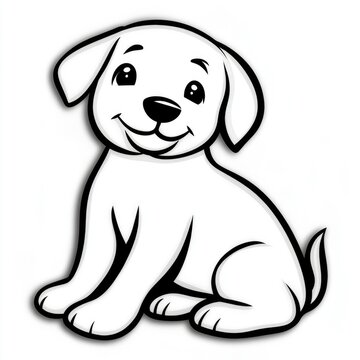 Cartoon Dog Outline Images – Browse 212,361 Stock Photos, Vectors, and ...